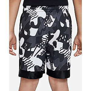 Nike Big Boys' Dri-FIT Elite Basketball Shorts (Large, Black/Black/White)