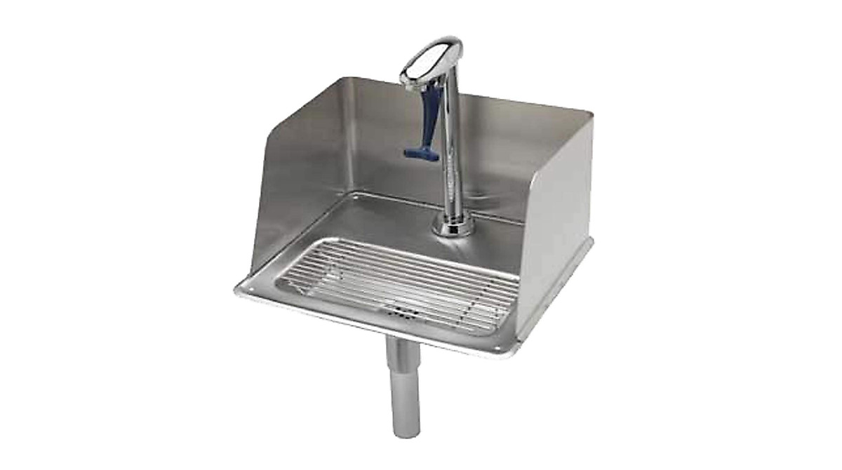 T&S Brass B-1235 Glass Filler with Splash Guard