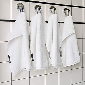 Havly | Set of 2 Thick Luxury Hand Towels, Super Soft Hotel & Spa Quality | Washcloth | 100% Turkish Cotton | 16” X 18” | Quick Dry Wunderweave Technology | Signature Color Loop | (Dark Side)