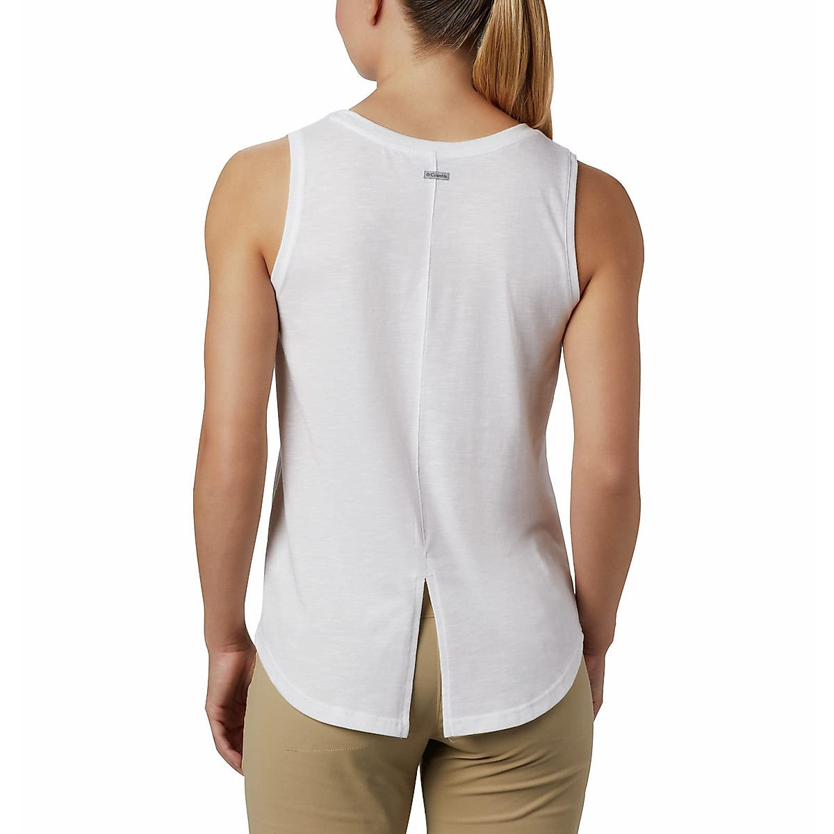 Columbia Women’s Cades Cape Tank Top, Moisture Wicking, Comfort Stretch, White, XX-Large