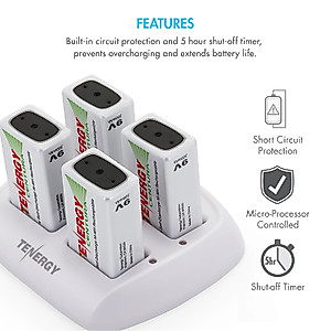 Tenergy Smart 9V 4 Bay Charger TN136