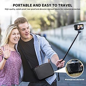 Tomat Osmo Action 5 Pro Carry Case for DJI Osmo Action 5/4 Camera Accessories Hard Shell Bag Travel Case Compatible with DJI Osmo Action 5 Pro Action 4 Adventure Combo