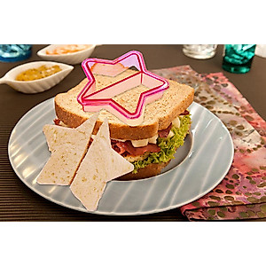 Sandwich Bread Cutters Shapes Set for Kids Vegetables Fruits Cheese Shapes Mold Supplies Crust Lunchbox and Bento Box