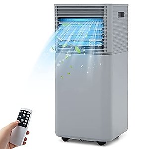 PETSITE Portable Air Conditioner, 8000 BTU AC Cooling Unit for Room, 3 in 1 AC Unit with Air Cooler & Fan & Dehumidifier Mode, Cools Up to 230 sq.ft (8000BTU, Grey)