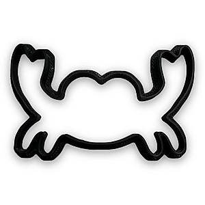 Crab Cookie Cutter with Easy Push Design (4 inches)