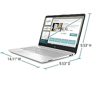 HP Laptop 15-dy1079ms (Core i7-1065G7) 15.6 Full HD 1920x1080 IPS touchscreen 12GB DDR4 Ram, 256GB SSD, Webcam, HDMI, Silver, Windows 10 Home (Renewed)