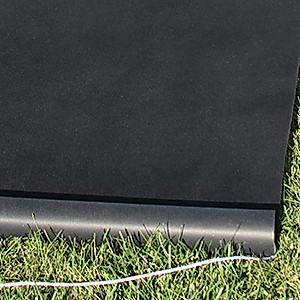 Hortense B. Hewitt Wedding Accessories Fabric Aisle Runner, 100-Feet Long, Black (30047)