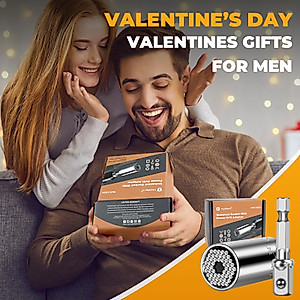 MulWark Super Universal Socket Tools for Men - (7-19 MM) Socket Set with Power Drill Adapter Gadgets for Men Women Birthday Gift for Dad Husband