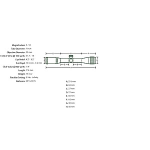 UTG 3-9X32 1" BugBuster Scope, AO, RGB Mil-dot, QD Rings , Black