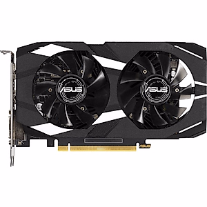 ASUS GeForce GTX 1650 Overclocked 4GB Dual-Fan Edition VR Ready HDMI DP 1.4 DVI Graphics Card (Dual-GTX1650-O4G)