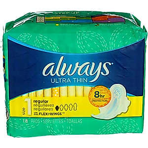 Always Ultra Thin Pads Regular Flexi-Wings 18 ea