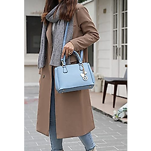 MKF Collection Satchel Bags for Women With Wristlet Wallet, Vegan Leather Shoulder Pocketbook Handbag Purse