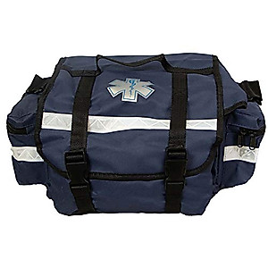 PrimaCare KB-RO74-B First Responder Bag for Trauma, 17" x 9" x 7", Blue