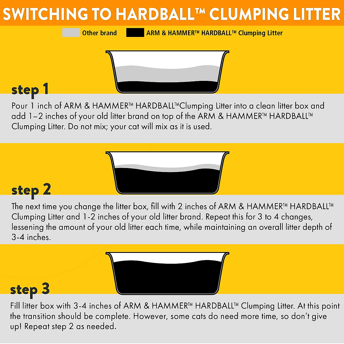 ARM & HAMMER HardBall Lightweight Easy No-Mess Scooping Garden Bloom Scent Platinum Multi-Cat Clumping Litter, 8.5LB Bag