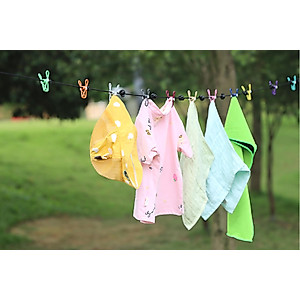 Fiezkaa Portable Retractable Clothesline for Travel, Camping, Outdoor