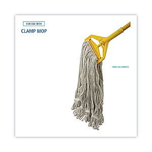 Unisan 424CCT Pro Loop Web/Tailband Wet Mop Head, Cotton, 24oz, White