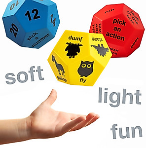 Covelico Exercise Dice for Kids, Outdoor Dice Games for Kids Fitness & Gross Motor, Fun Kids Exercise Equipment, Kids Fitness Equipment for Indoor Recess Activities, PE Equipment for Elementary School