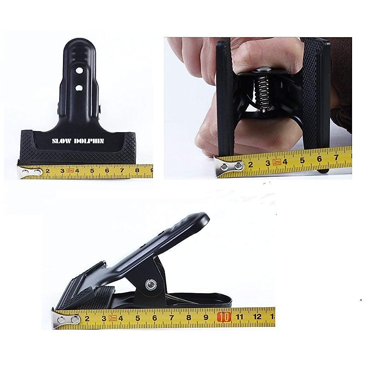 SLOW DOLPHIN Tripod Clip Clamp Mount Flash Reflector Holder for Studio Backdrop Camera with 360 Swivel Tripod Mini Ball Head Standard 1/4" Screw,SLR, Digital SLR, Video Came(2PACK)