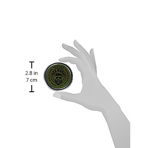 Bee Manly Honey House Naturals Beard Balm – Rugged Mint – 1.5 ounce Round Travel Size Tin – All Natural Ultra Moisturizing Beard Balm Infused with Essential Oils and Butters