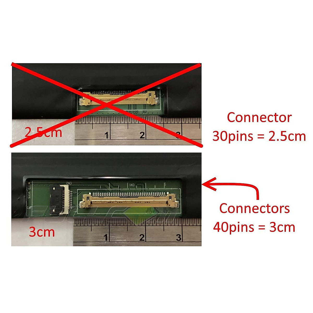 Fullcom New 11.6 inch Screen Compatible with N116BGE-EA2 REV.C4 40 pins Replacement Screen 5D10M57333 Flex 11 6-11IGM 81A7
