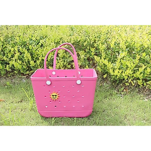 JinJing Beach Bag Accessories PVC Rubber Totes Inserts Charms for Bogg Bag Sun