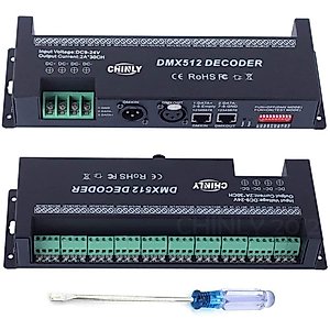 30 Channel DMX decoder 512 RGB LED Strip Controller DMX dimmer DC9V-24V 2A/CH