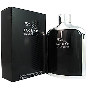 Jaguar Classic Black Eau De Toilette Spray 3.4 Oz/ 100 Ml for Men By 3.4 Fl Oz