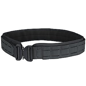 Condor LCS Cobra Gun Belt (Black, Medium/Large: 40.5"-44.5" Long, Waist 34"-36")