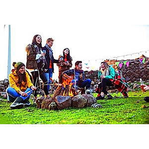 HSHKJ Marshmallow Roasting Stick 8 Packs Smores Skewers for fire Pit Telescoping BBQ Fork with Wooden Handle for Sausage Hot Dog Campfire Camping Stove Grill Kit with Portable Bag,32Inch