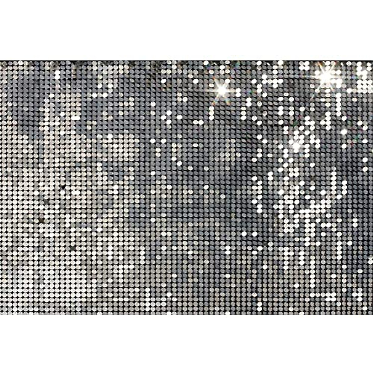 YongFoto 6x4ft Disco Party Backdrop Sliver Sequins Photography Background Glitter Halos Wedding Birthday Party Cake Table Banner 70s Theme Party Backdrop Disco Decorations Backdrop