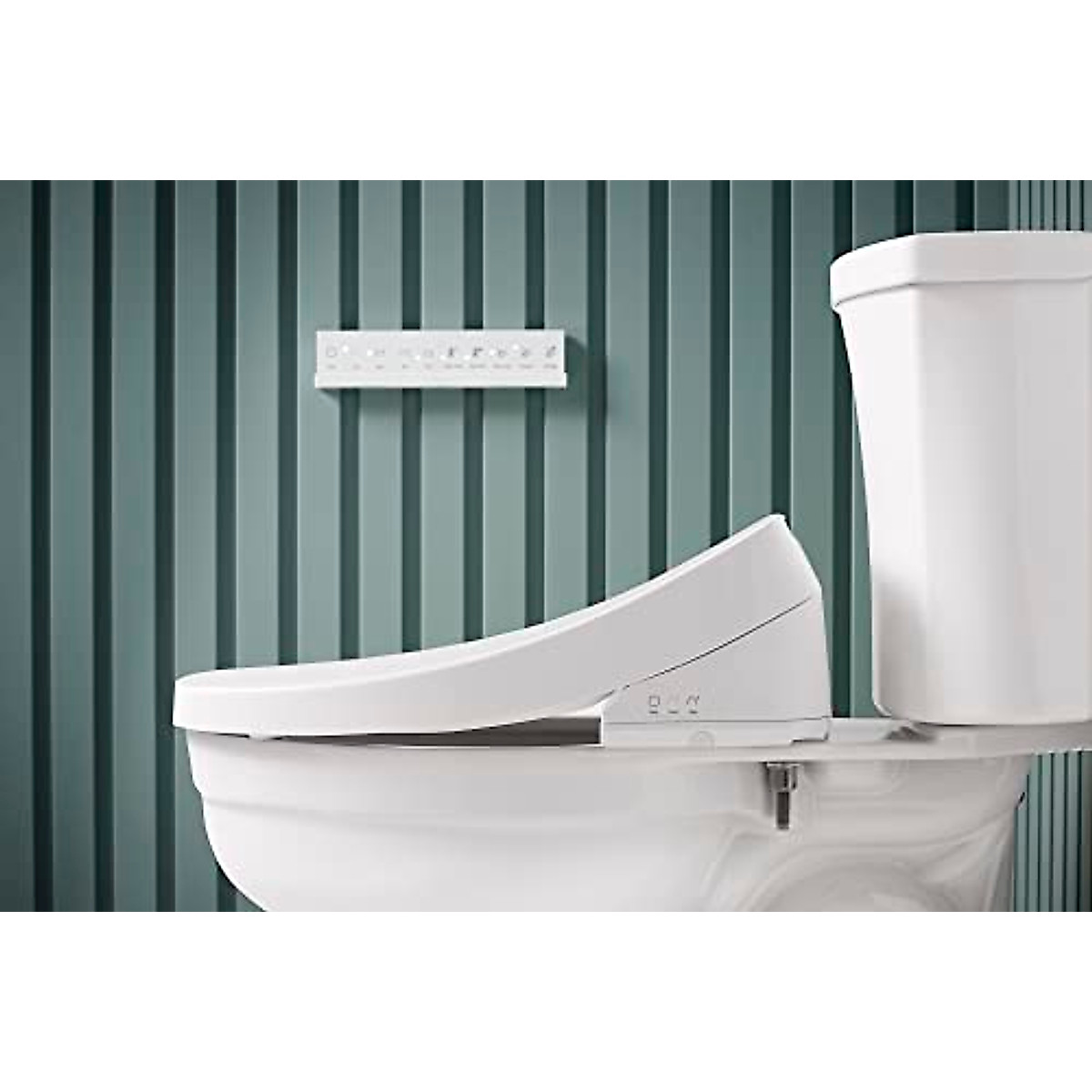 Kohler 28119-0 C3-325 Bidet Seat with Remote Featuring Spa and 3D wash Modes, Elongated, White