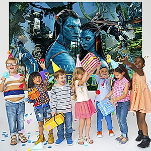 Avatar Birthday Decorations Birthday Banner Photography Background Avatar Party Supplies 5x3Ft Avatar Backdrop for Kids Decoration Baby Shower Photography