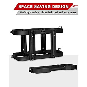 Racewill 2023 Upgrade Jerry Can Mount Holder: Lockable Jerry Gas Can Holder Rack, 5 Gallon ( 20 Liter ), Reinforced Welding