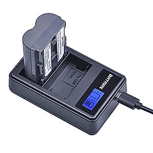 Batmax 2Packs BP-511A BP-511 BP 511 511A Battery + LCD Dual USB Charger for Canon EOS 5D, 10D, 20D, 30D, 40D, 50D, Digital Rebel 1D, D60, 300D, D30, Kiss Powershot G5, Pro