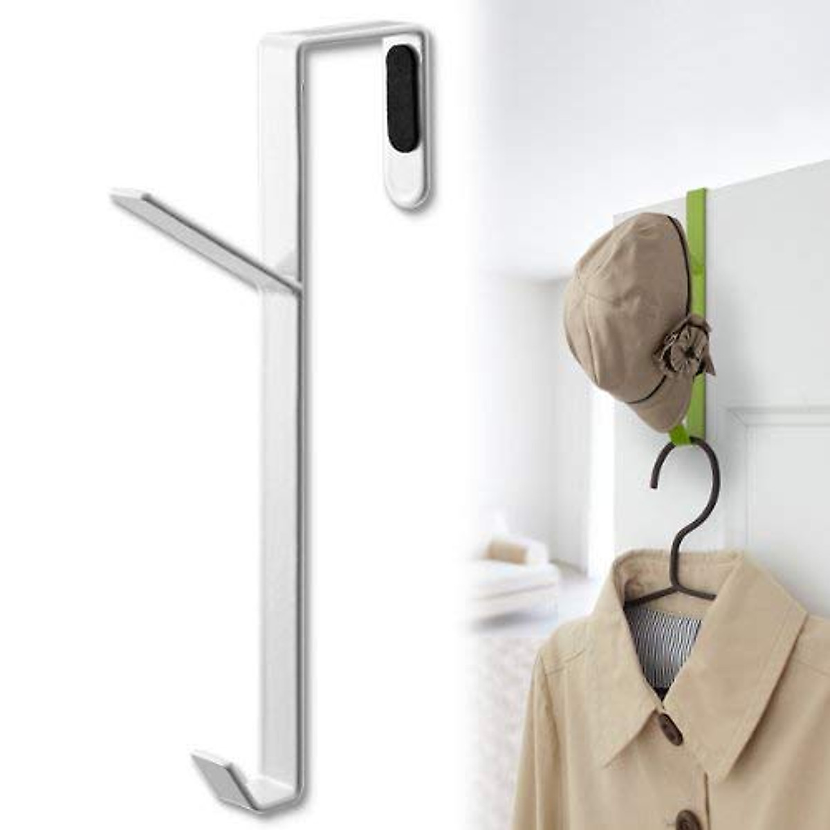 Yamazaki Home Smart Over The Door Hook - Hanging Coat Rack - Steel