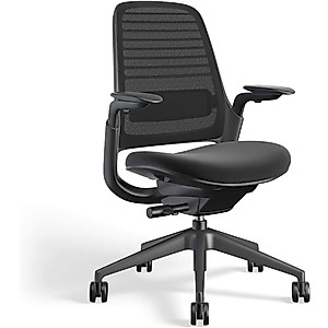 Steelcase Series 1 Work Office Chair - Licorice, Hard Floor Casters
