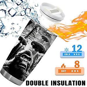 FROOBLEQUIRK Big foot Tumbler 20 Oz, Sasquatch Cup, Coffee Mug Gifts Women Men