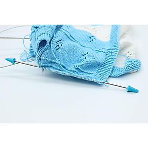 30 Pcs Colorful Knit Knitting Needles Point Protectors 2 Sizes Needle Tip Stoppers for Knitting Craft,Quilting, DIY Art and Sewing