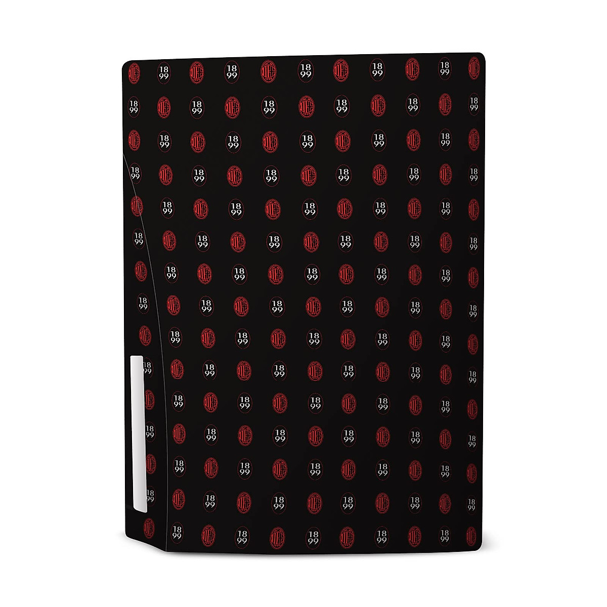 Head Case Designs Officially Licensed AC Milan Pattern Logo Art Matte Vinyl Faceplate Sticker Gaming Skin Decal Cover Compatible with Sony Playstation 5 PS5 Disc Edition Console