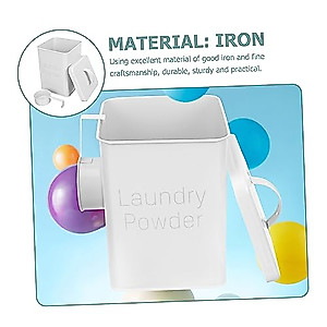 Washing Powder Storage Bucket Laundry Containers for Powder Container for Flour Softner Washing Powder Containerent Laundry Powder Storage Container Bin 1 Set