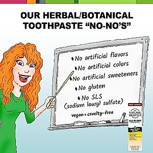 The Natural Dentist All In One Fluoride Toothpaste, 20% Purified Aloe Vera, Prevents Cavities, Whitens Teeth, Strengthens Tooth Enamel, Removes Plaque, Freshens Breath, Peppermint Twist, 5oz Tube