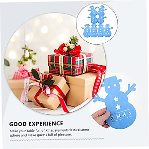 NOLITOY 32 Pcs Utensil Holder for Party New Year Cutlery Holder Silverware Holder for Party Xmas Silverware Holder Utensil Holders Utensil Pouch Blue Felt Cutlery Set Tableware Felt Cloth