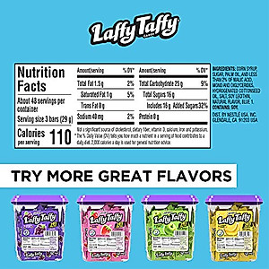 Laffy Taffy Candy, Blue Raspberry Flavored, Individually Wrapped Candy (145 Pieces)