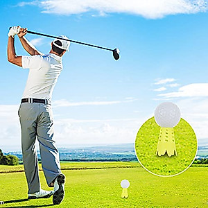 Golf Mat Tees, Golf Simulator Tees, Practice Golf Tees Perfect for Winter Turf and Driving Range, Home Golf Tees for Golf Training, Pack of 10 Tall + 5 Small