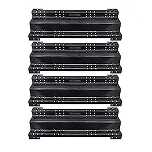 Votenli P9851A (4-Pack) 17 9/16 inch Porcelain Steel Heat Plate, Heat Shield for Brinkmann 810-7450-S, 810-7451-F, 810-8500-S, 810-8530-F, 810-8530 and Charmglow Gas Grill Models