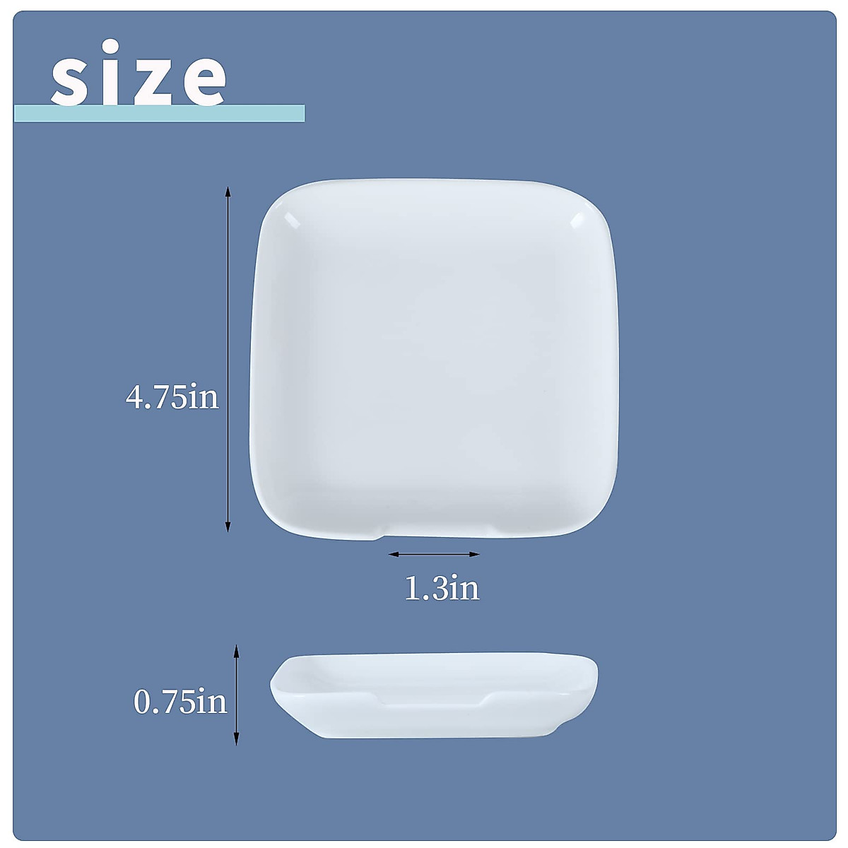 GDCZ Ceramic Spoon Rest for Stove Top - 4.75 Inches Large Spoon Holder for kitchen Counter, White Coffee Spoon Rest, Cooking Utensil Rest, Kitchen Accessories, Dishwasher Safe (White, 1)