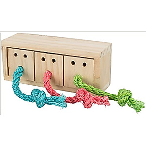 TRIXIE 62815 Small Animal Snack Cube Activity Toy, Natural