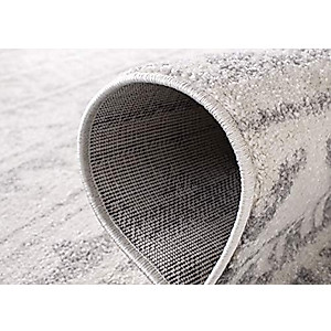 SAFAVIEH Adirondack Collection 8' x 10' Ivory/Grey ADR119B Moroccan Boho Distressed Non-Shedding Living Room Bedroom Dining Home Office Area Rug