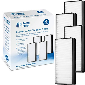 Fette Filter - at-OFL True Hepa Replacement Filter Compatible with HoMedics TotalClean True HEPA Tower Air Purifier Model AT-PET01 AT-PET02 and AR-45 Part Number at-OFL (Pack of 4)