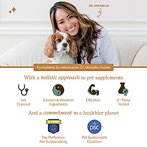 Fera Pet Organics Immune Goat Milk Cat & Dog Food Topper – Vet Created - Pet Allergy & Immunity Aid – Probiotic - Colostrum & Turkey Tail Mushroom-60 Servings